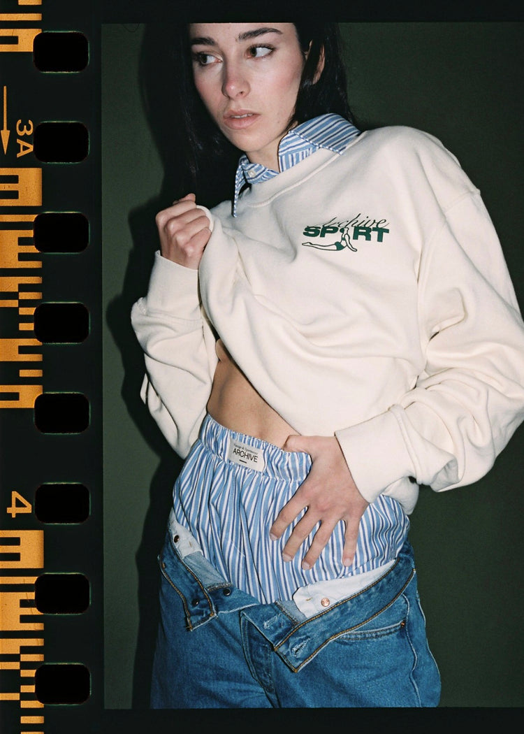 Signature Crewneck - Off white – ARCHIVE The Label