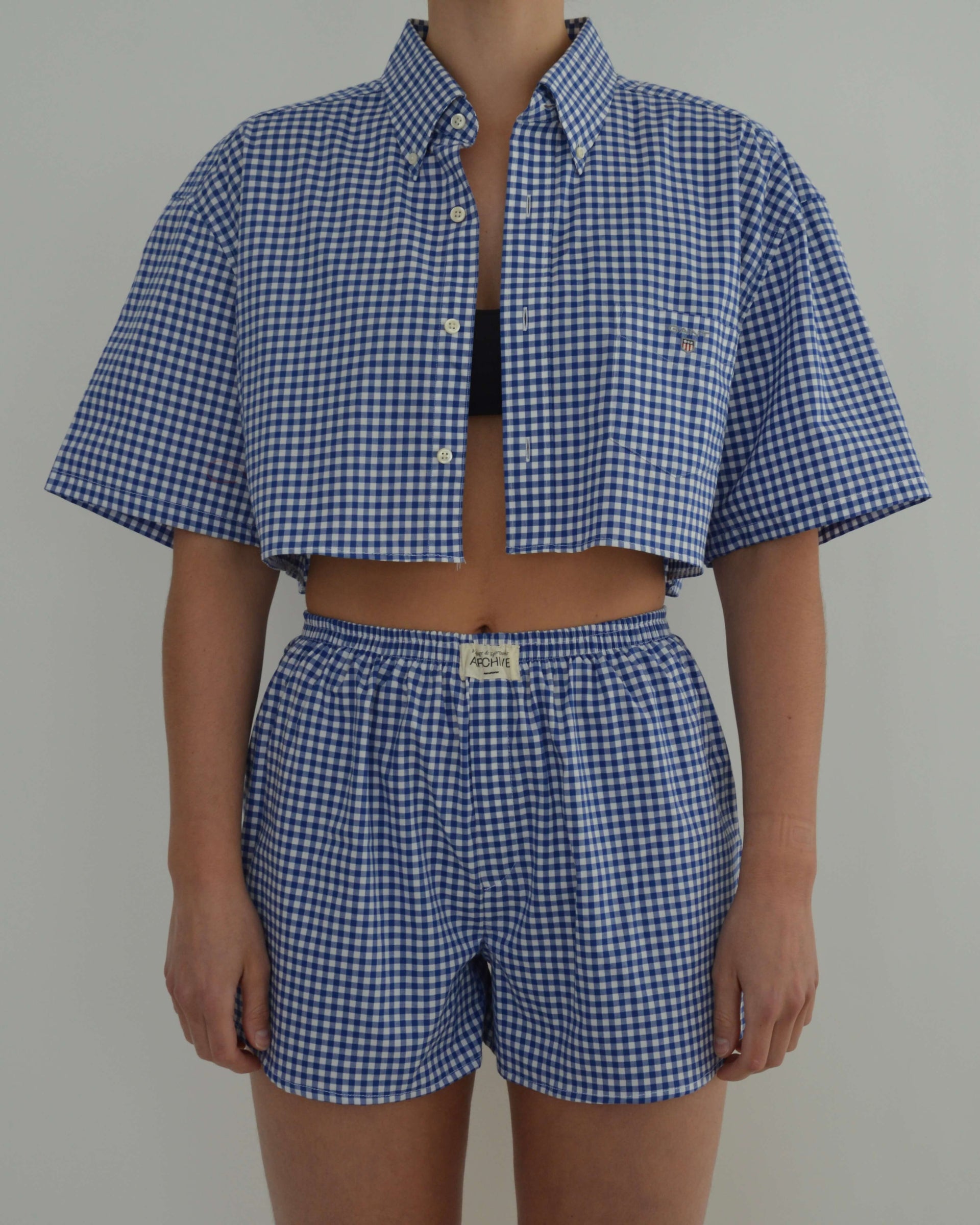 PJ Set - Gant Blue Squares (S) – ARCHIVE The Label