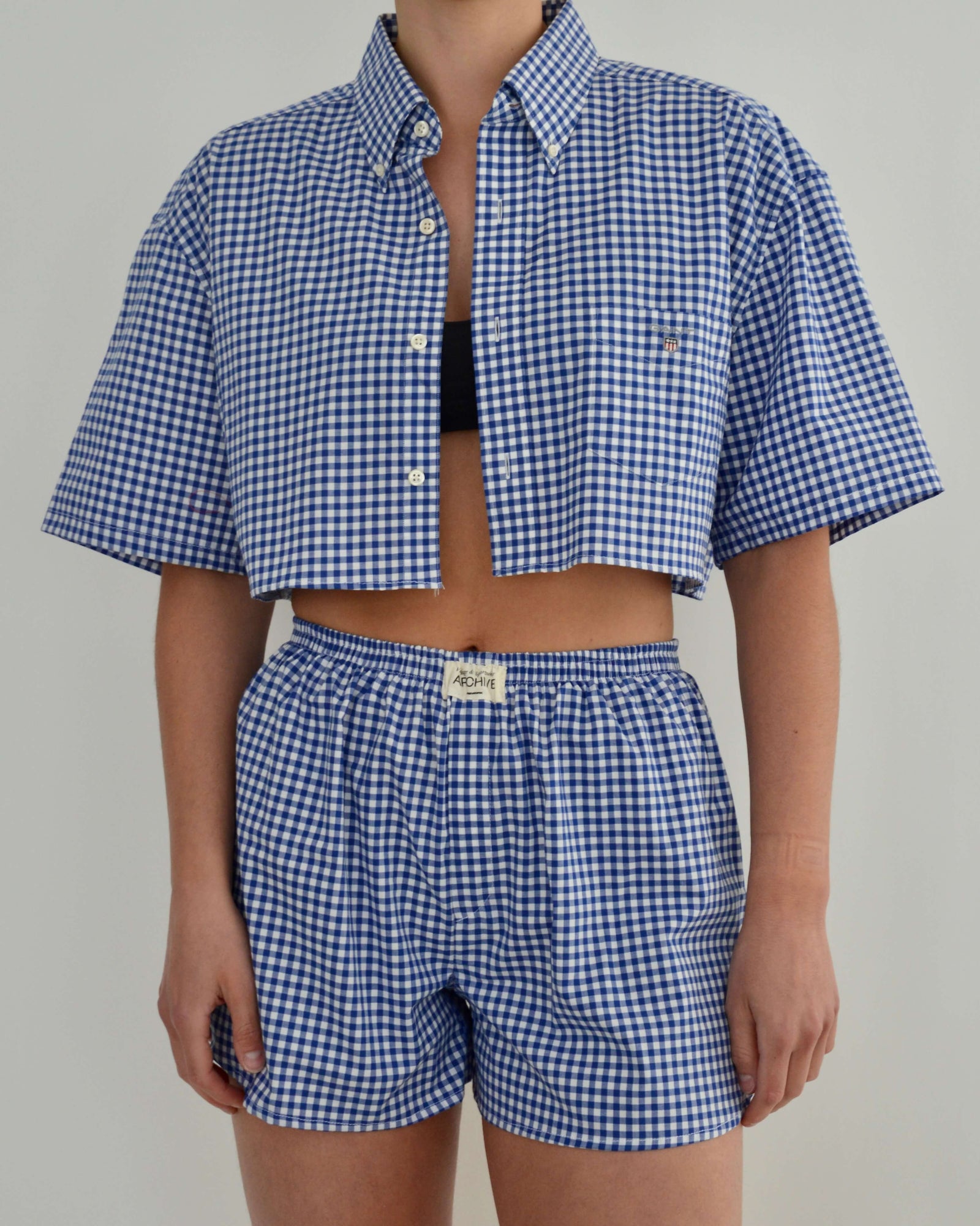 PJ Set - Gant Blue Squares (S) – ARCHIVE The Label