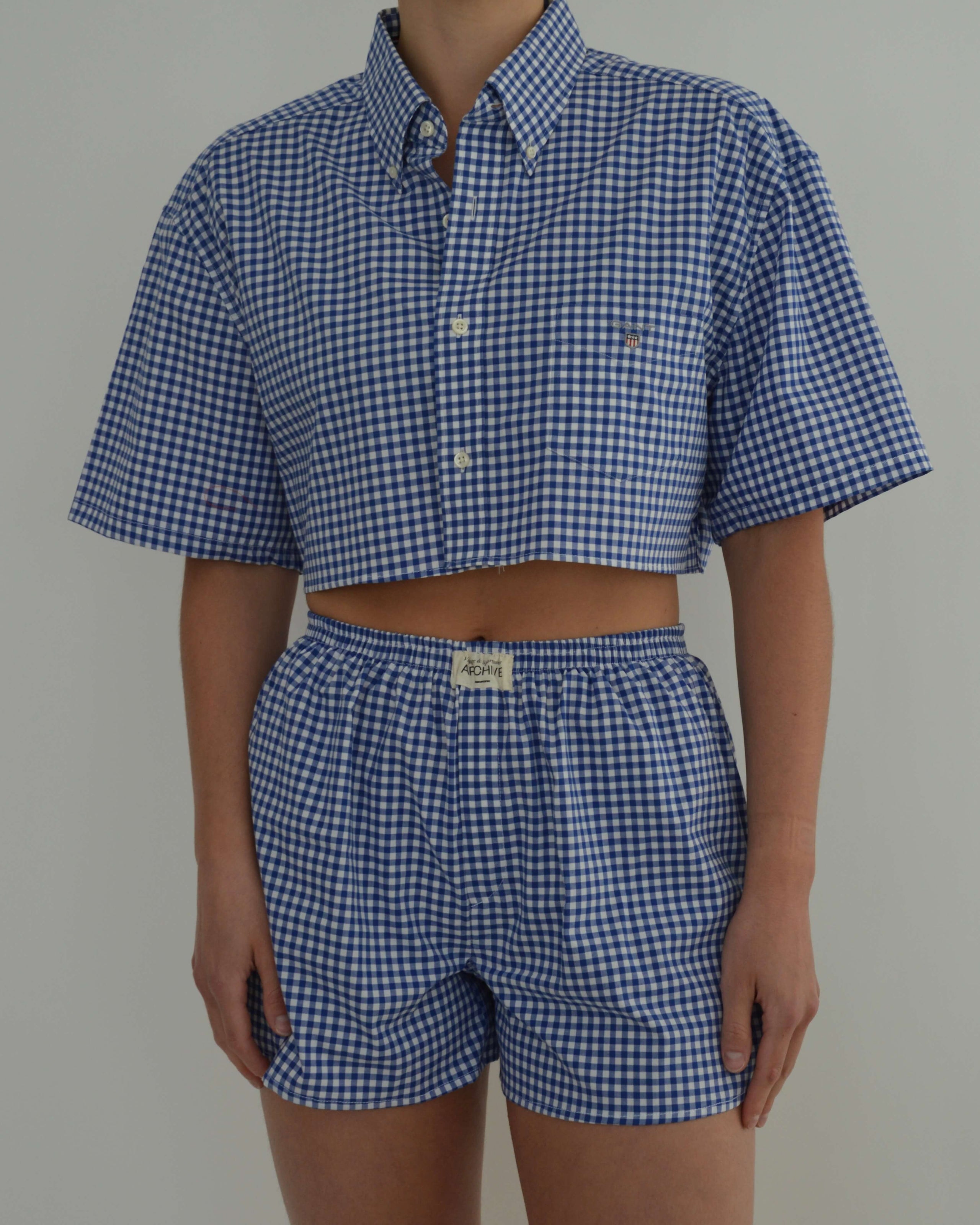 PJ Set - Gant Blue Squares (S) – ARCHIVE The Label